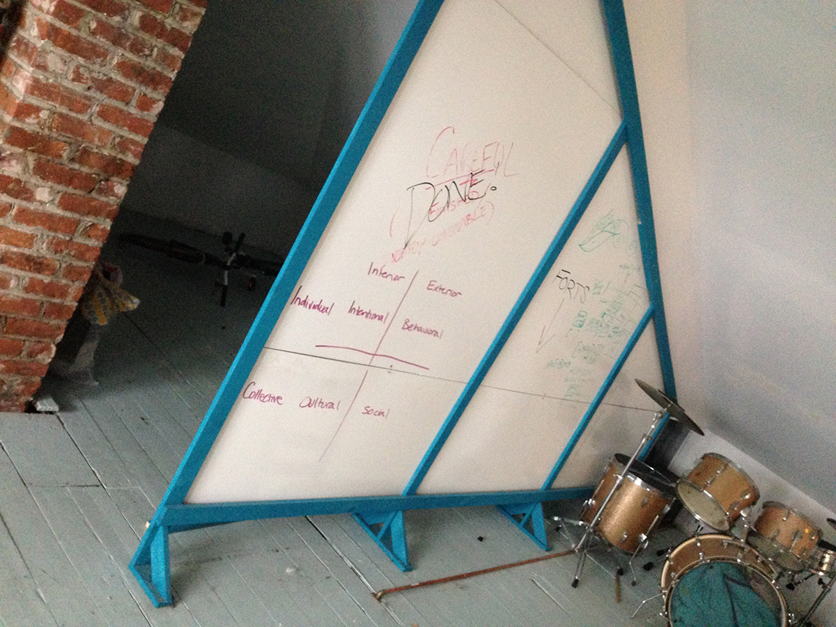 Angled Whiteboard Room Divider | Libby Falck